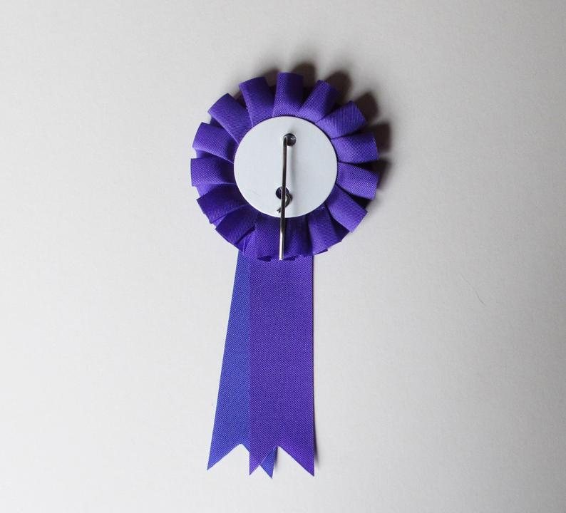 Rosette, show ribbon - Pink satin – Laurel Designs